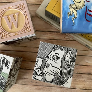 Wizard of Oz Storybook Building Blocks Set of 3 Repurposed Books ...