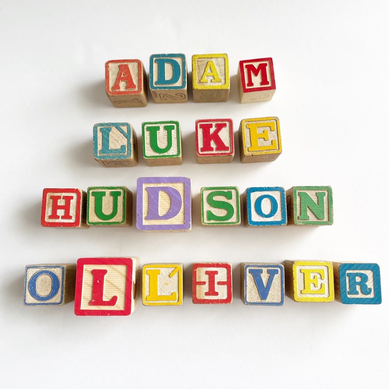 Alphabet Building Blocks | ABC Blocks | Wooden Blocks | Choose Letters ...