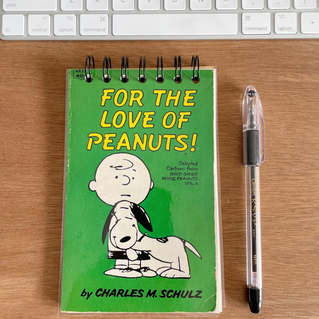 Peanuts Notebook Notepad Tablet | Repurposed Paperback Book - Etsy