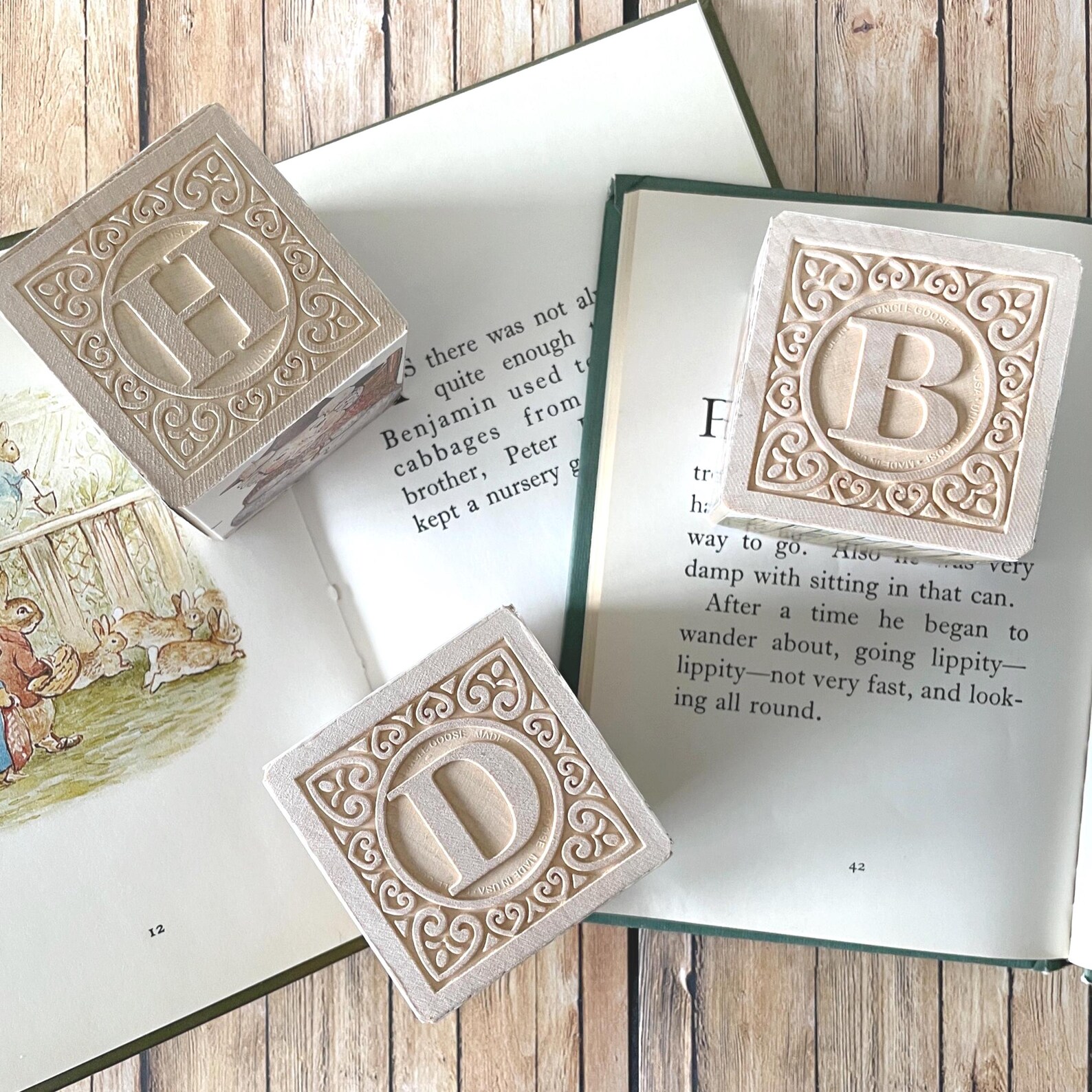 Beatrix Potter Storybook Building Blocks | Set of 3 | Repurposed Books ...