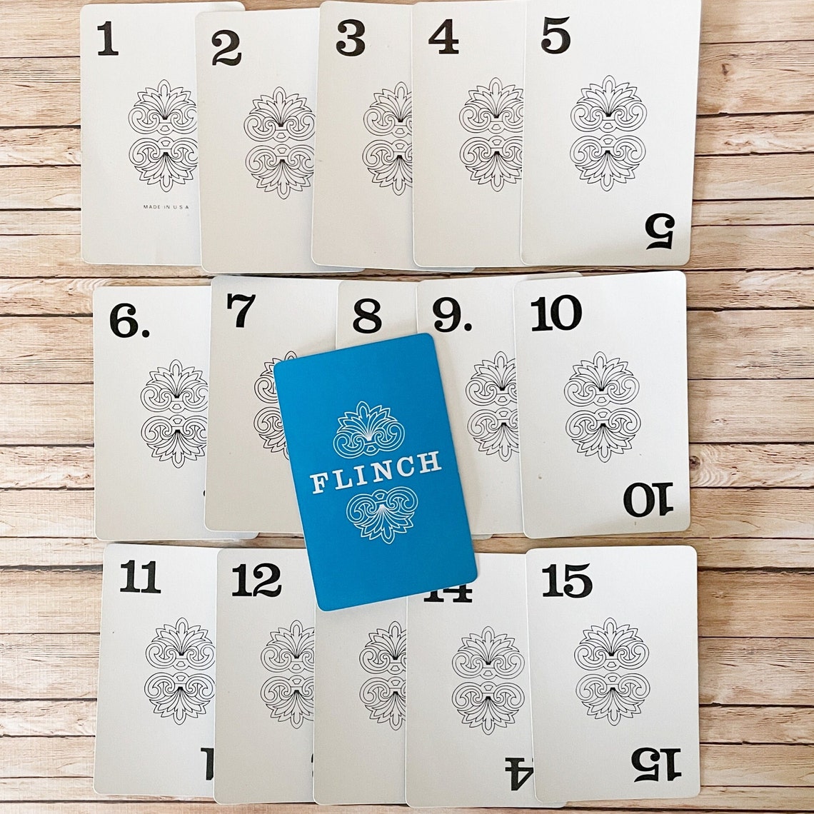 Vintage Numbered Playing Cards | Numbered 1-15 | Wedding Table Numbers ...