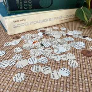 200 Pieces Book Page Confetti | 5/8" | Book Page Table Scatter | Book ...