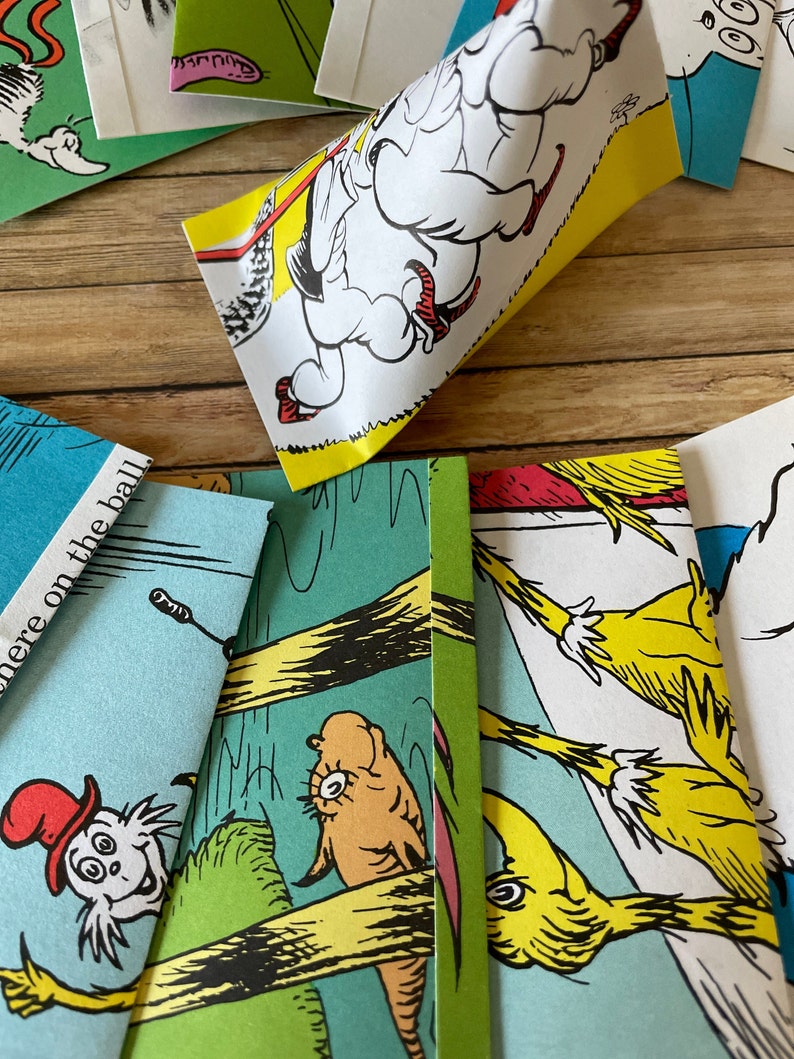 STORYBOOK Dr. Seuss Party Favor Boxes Set of 12 Repurposed - Etsy