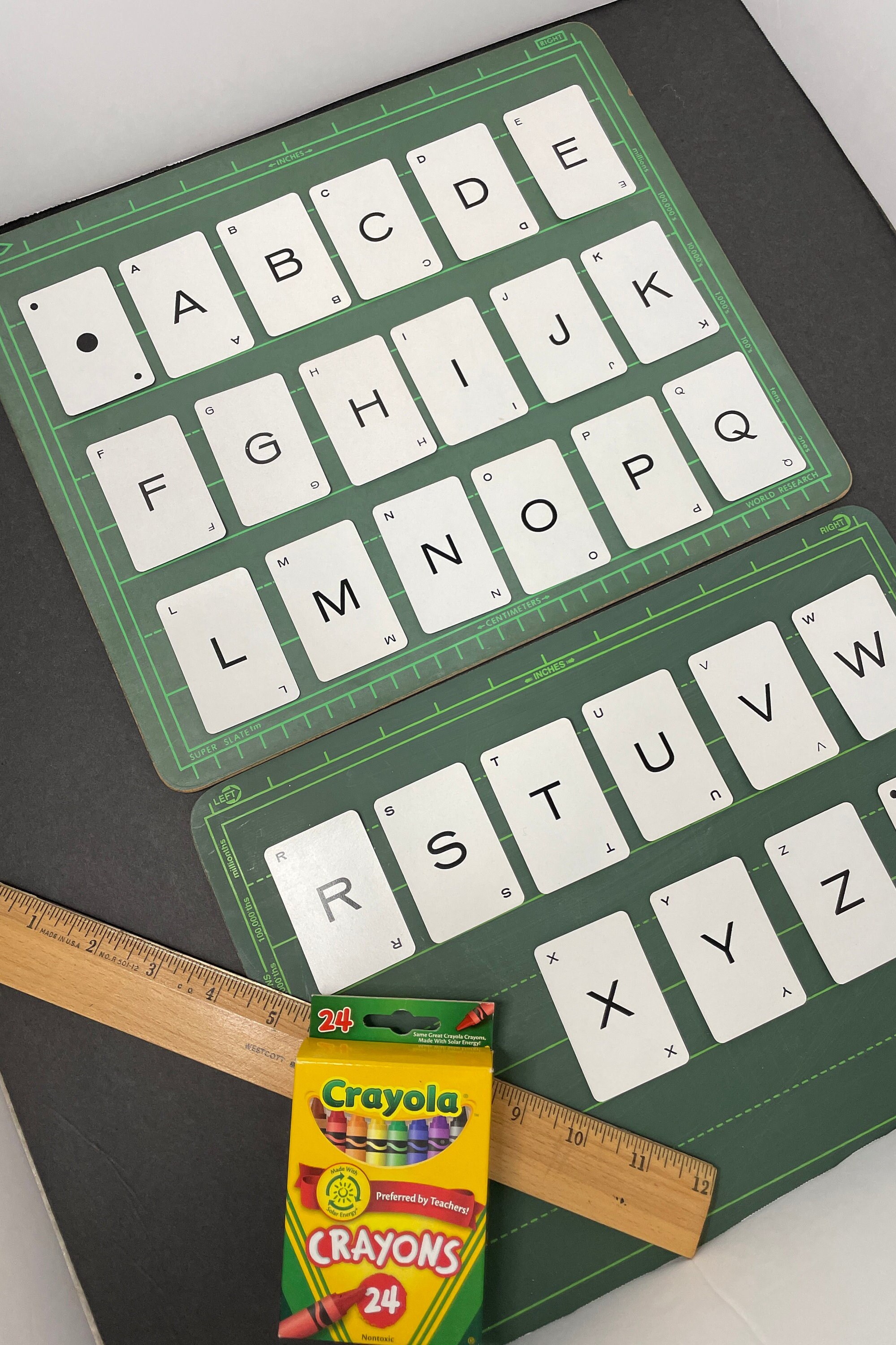 Alphabet Cards Vintage Letter Cards Paper Ephemera Junk - Etsy