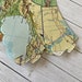 Map/atlas Cupcake Wraps | One Dozen | Repurposed Maps & Atlases ...