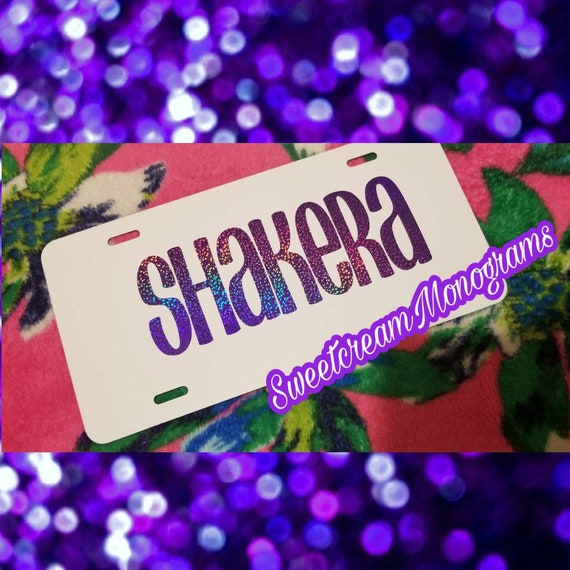 Personalized Name License Plates Holographic Name PlatePick | Etsy