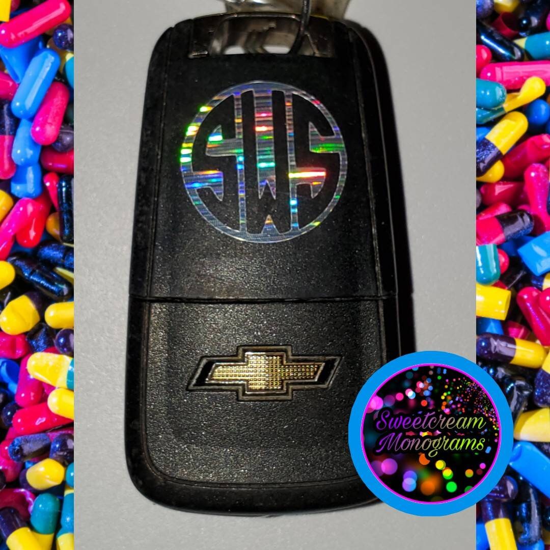 Key Monogram Tattoo Decalcar Key Stickerset of 2any | Etsy