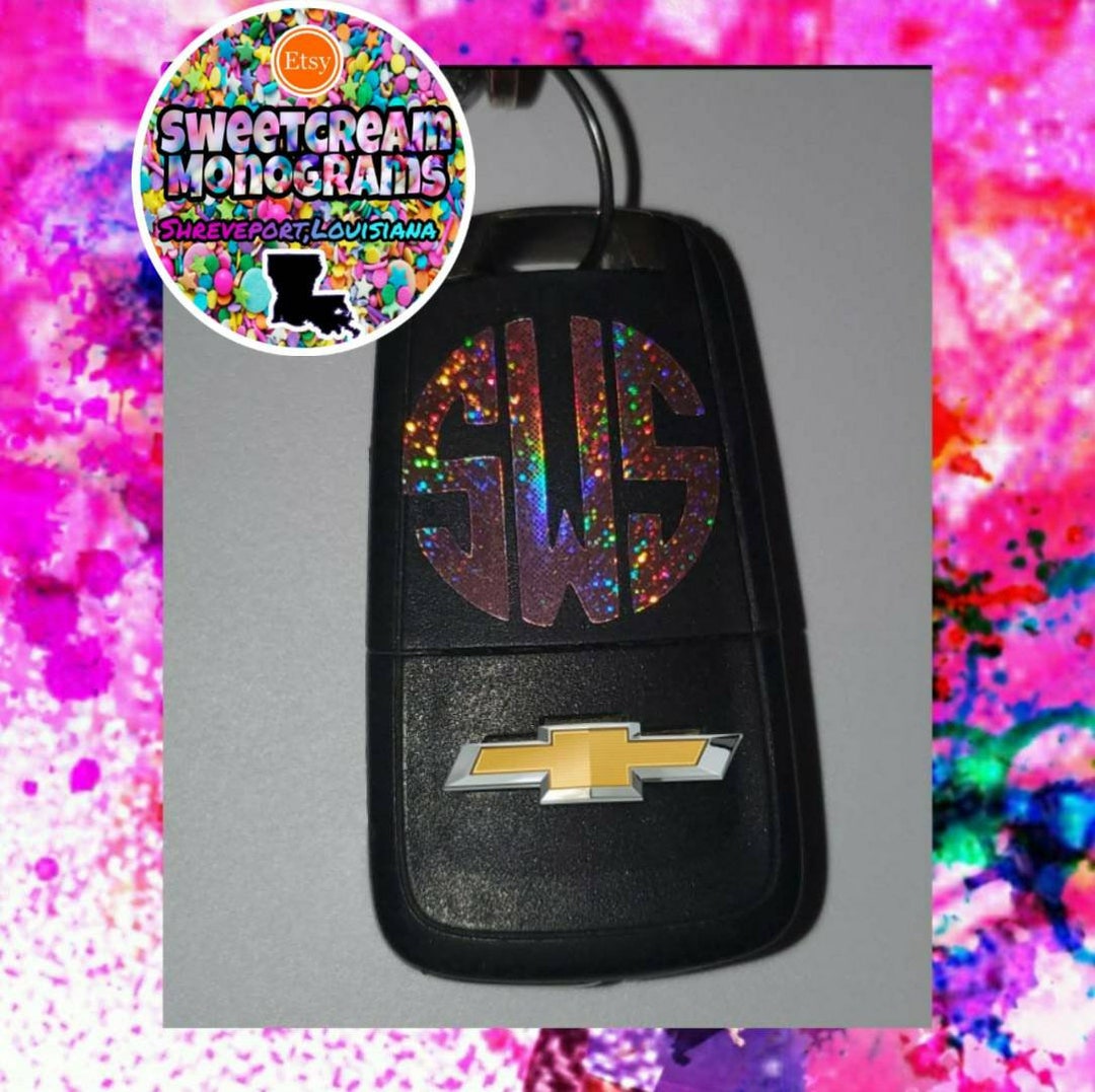 Key Monogram Tattoo Stickers|car Keys Monogram|decal|set of 2|any Color ...