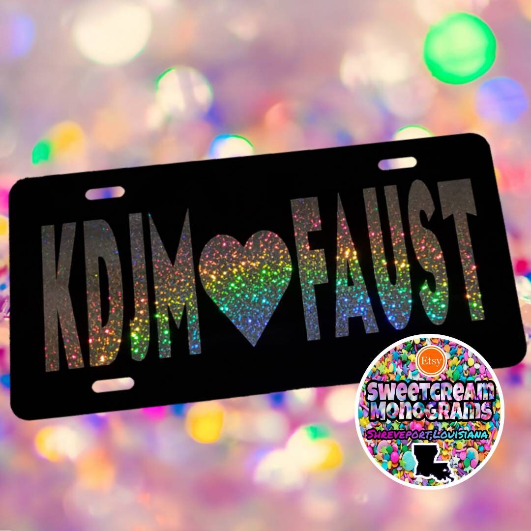 Personalized Name License Plates Holographic Name Platepick - Etsy