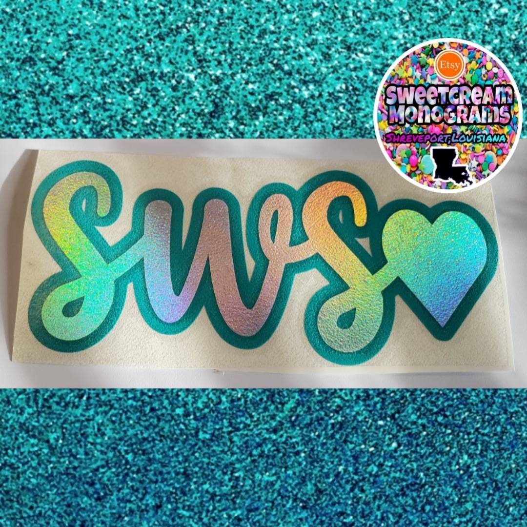 Holographic Car Monogram|holographic Monogram for Cup|hologram Monogram ...