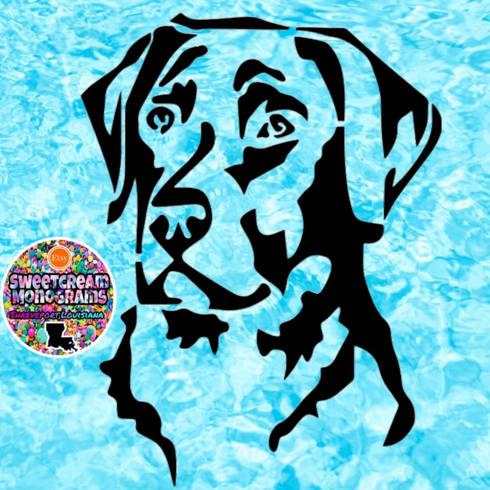 Labrador Retriever Car Decal Holographic Lab Vinyl Decals for - Etsy