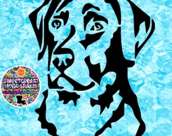 Chocolate Lab Car Decal - Etsy