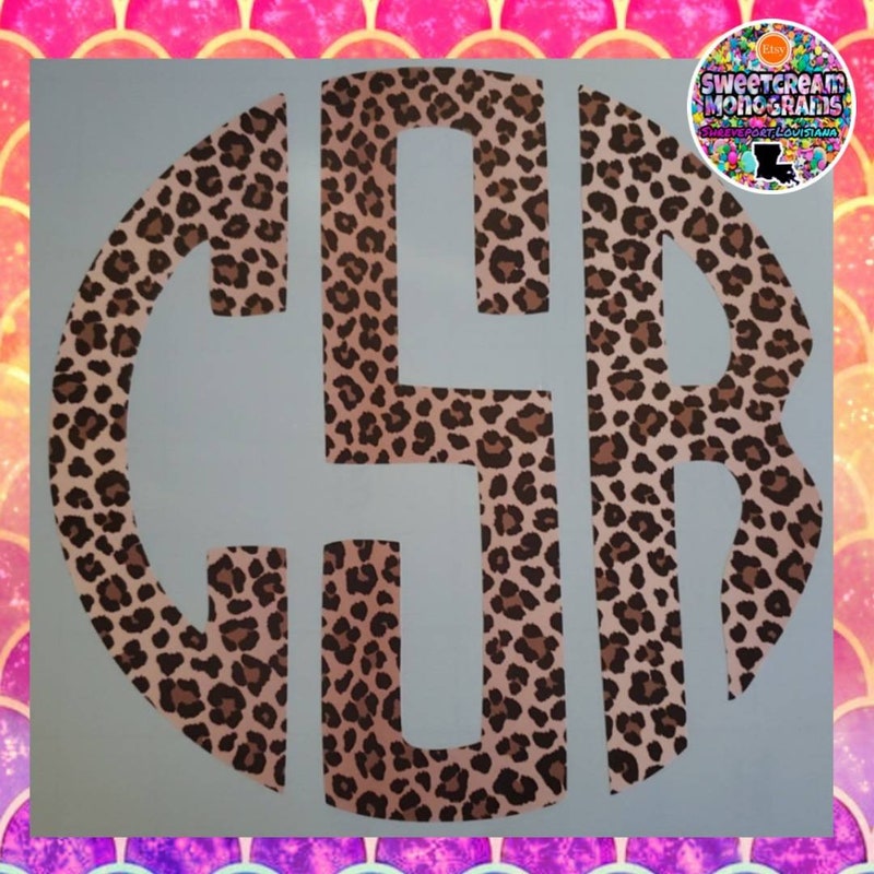 Monogram Decal - Etsy