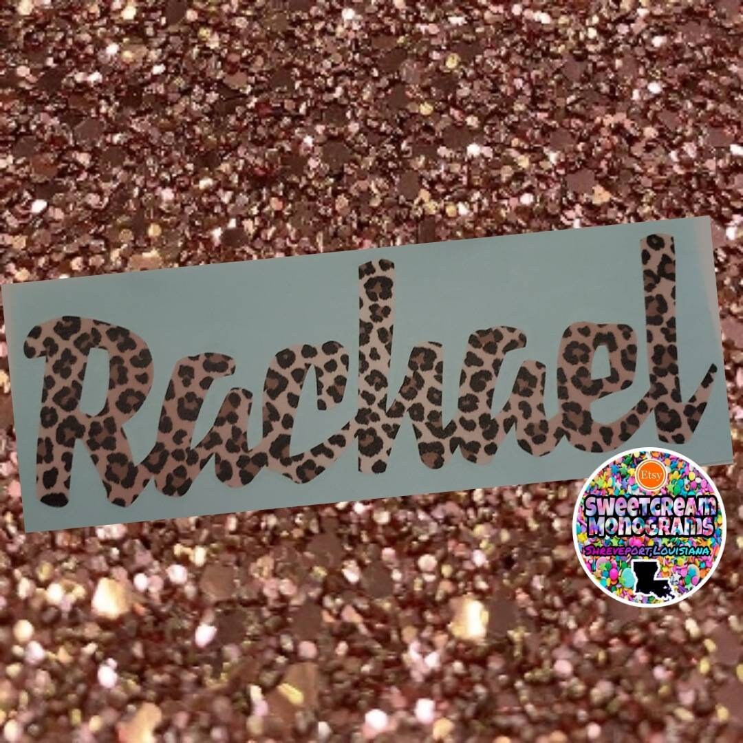 Leopard Name Decals|leopard Word Decals|leopard Car Decal|leopard Name ...