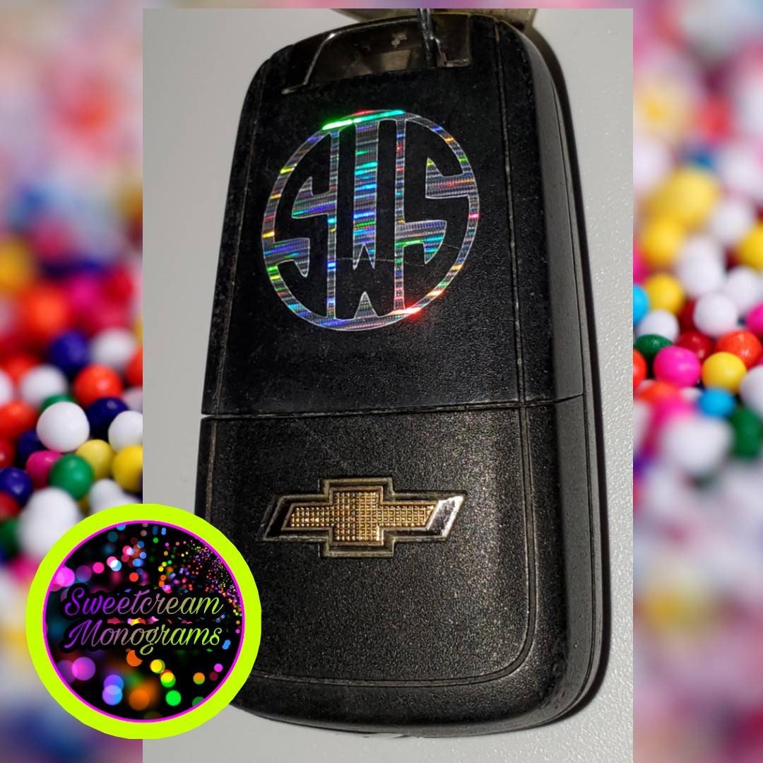 Key Monogram Tattoo Decalcar Key Stickerset of 2any | Etsy