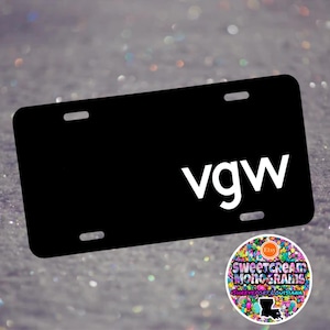 Simple Front License Plate|monogram Car License Plate|monogram Plate ...