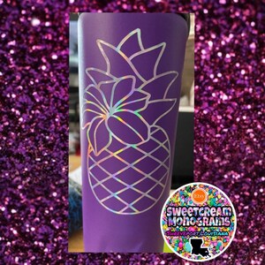Pineapple Decal|pineapple Holographic Sticker|pineapple Lover|pineapple ...