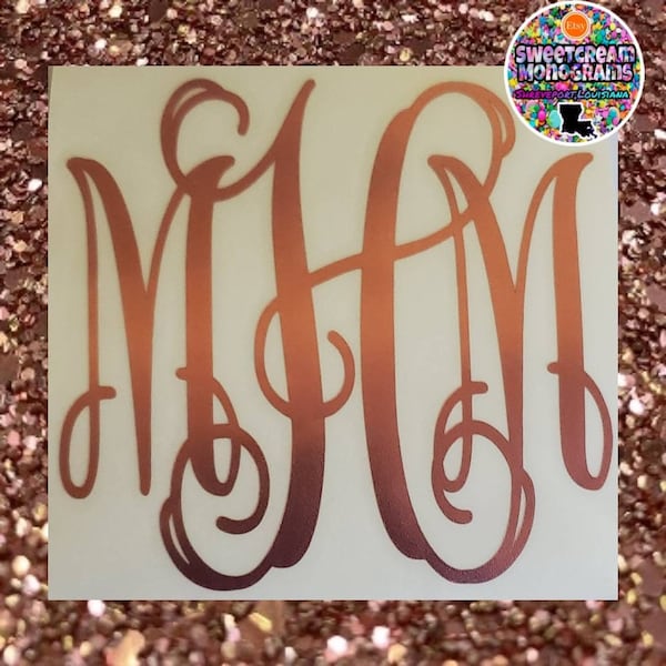 Gold Monogram - Etsy