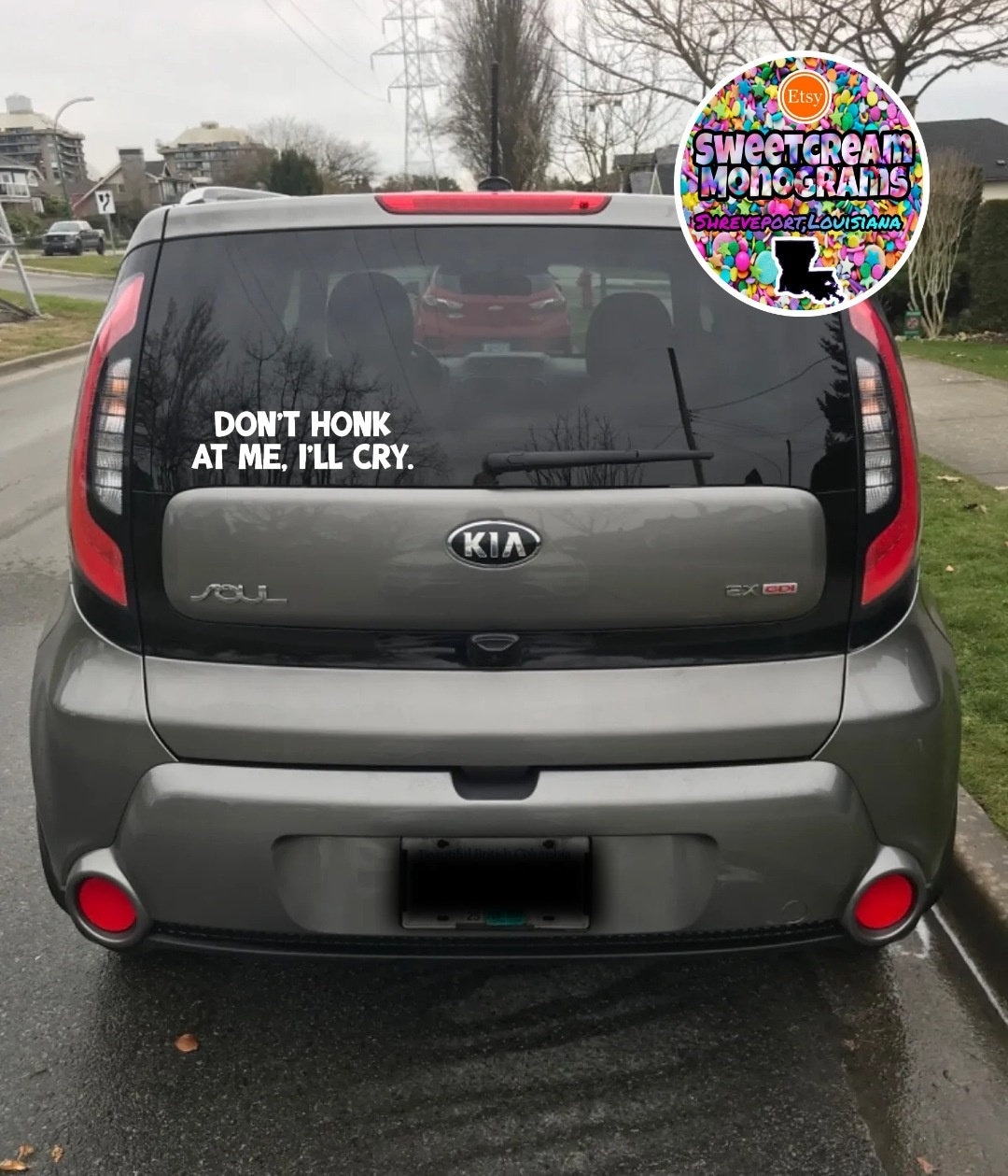 Don't Honk at Me I'll Cry Car Vinyl Decal|funny Sticker|girly Car Sticker|don't Honk at Me ...