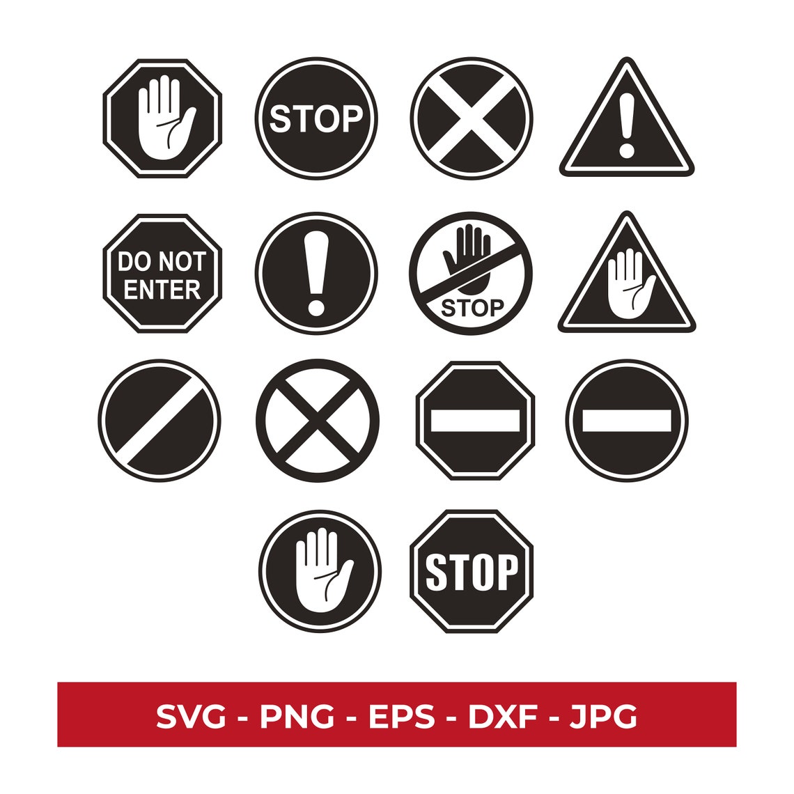 Traffic Signs Svg Bundle, Traffic Signs, Traffic, Road Sign SVG PNG ...
