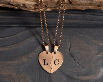 Heart Keychain for Couples Custom Couples Keychain Broken - Etsy