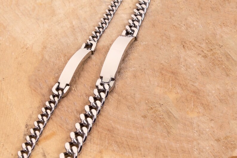 Engraved Men's Bracelet, Custom Bar Bracelet, Custom Name Bracelet ...