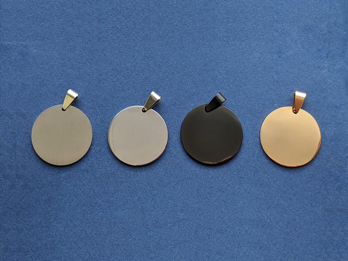 Personalize Engraved Silver Necklace Custom Engraved - Etsy