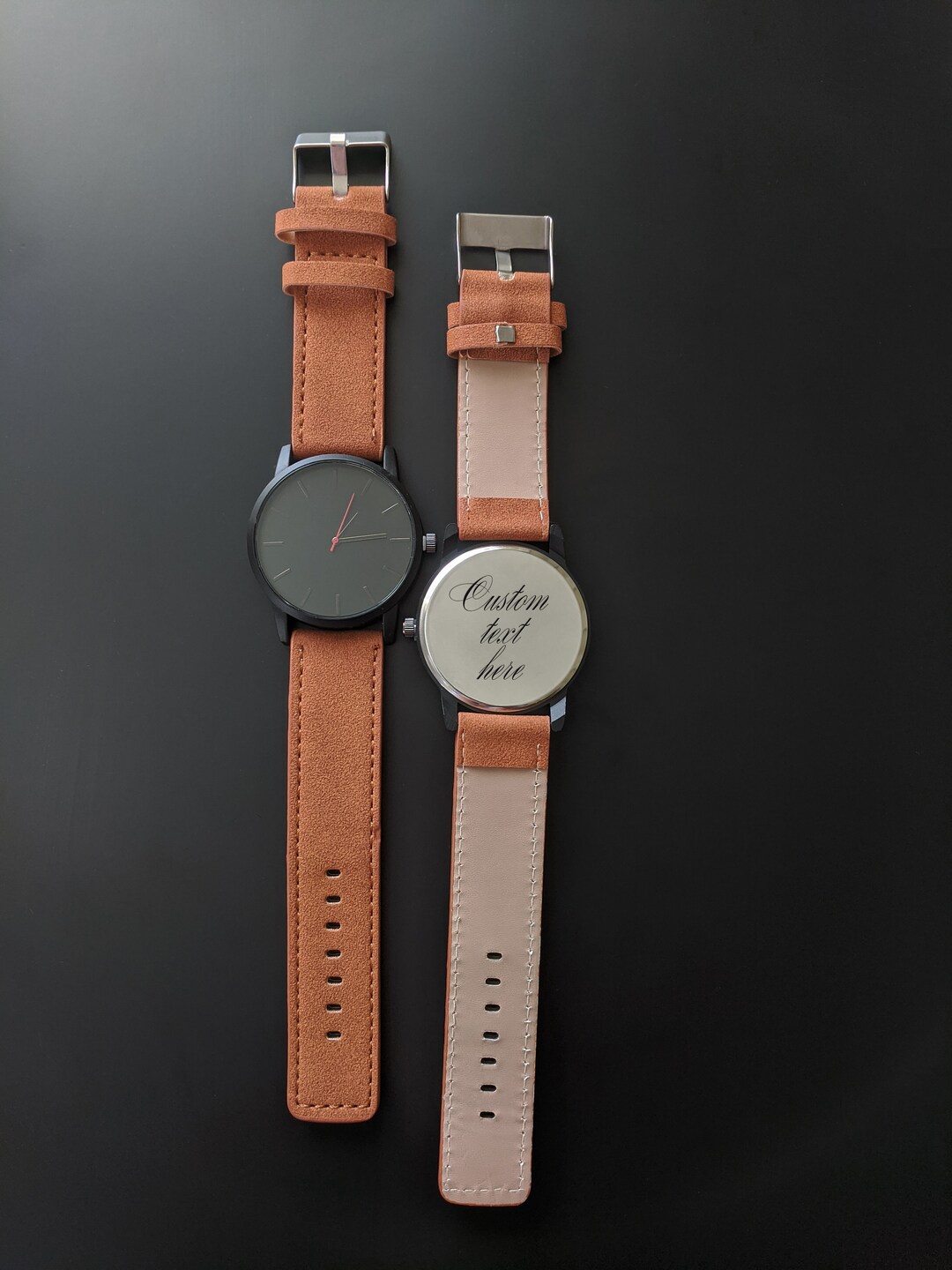 Personalized Minimalist Watch, Engraved Classic Watch, Engraved Watch ...