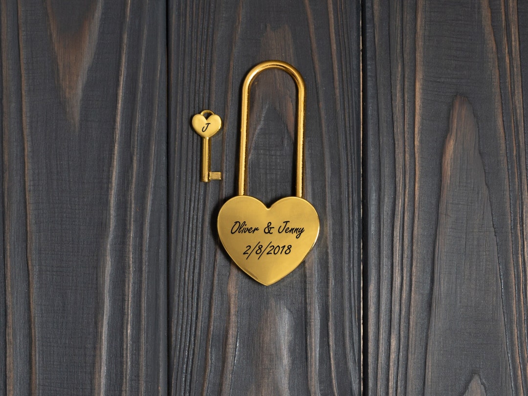 Engraved Love Lock, Custom Lock, Engraved Padlock, Lock for Bridge ...