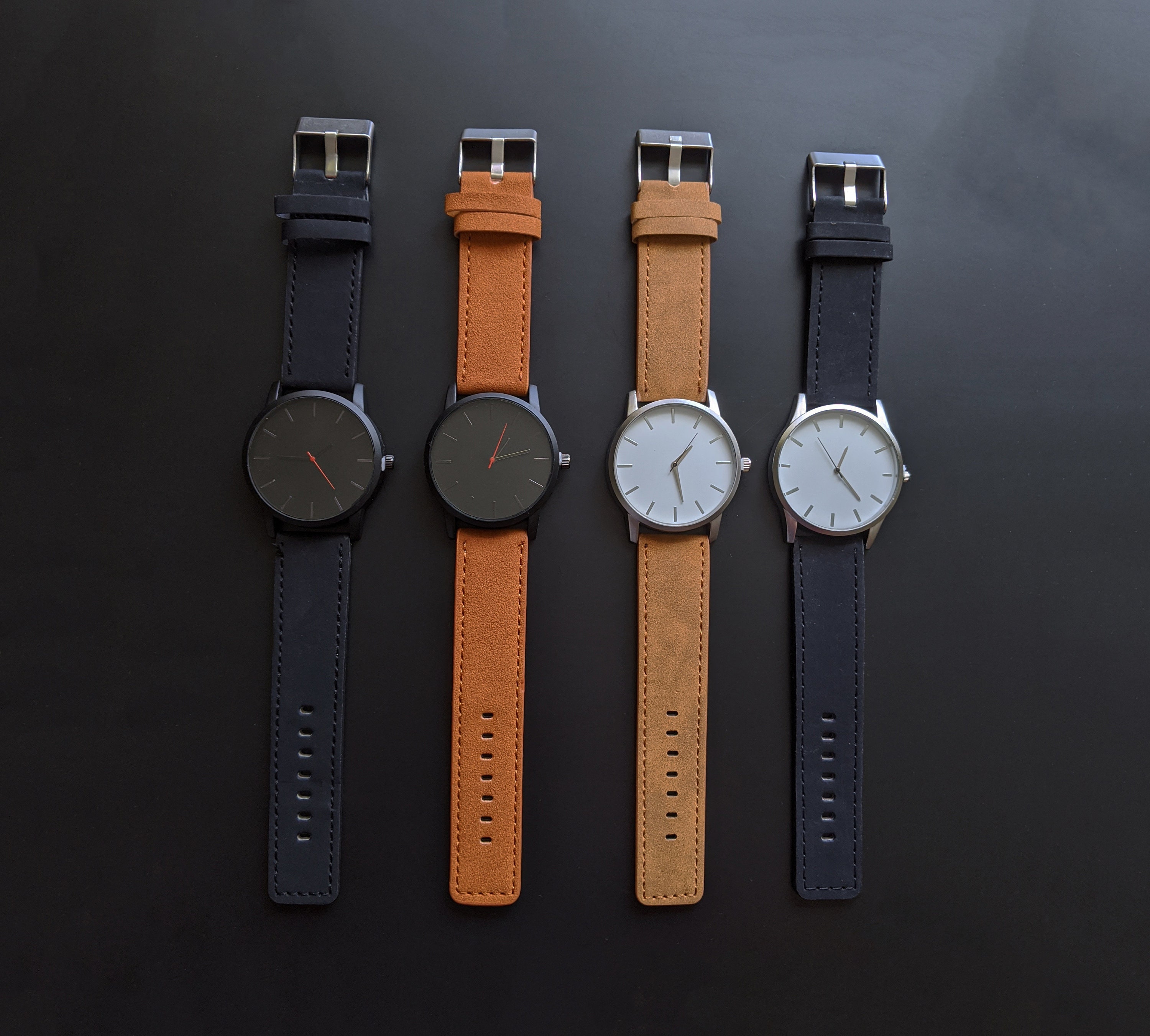 Personalized Minimalist Watch, Engraved Classic Watch, Engraved Watch ...