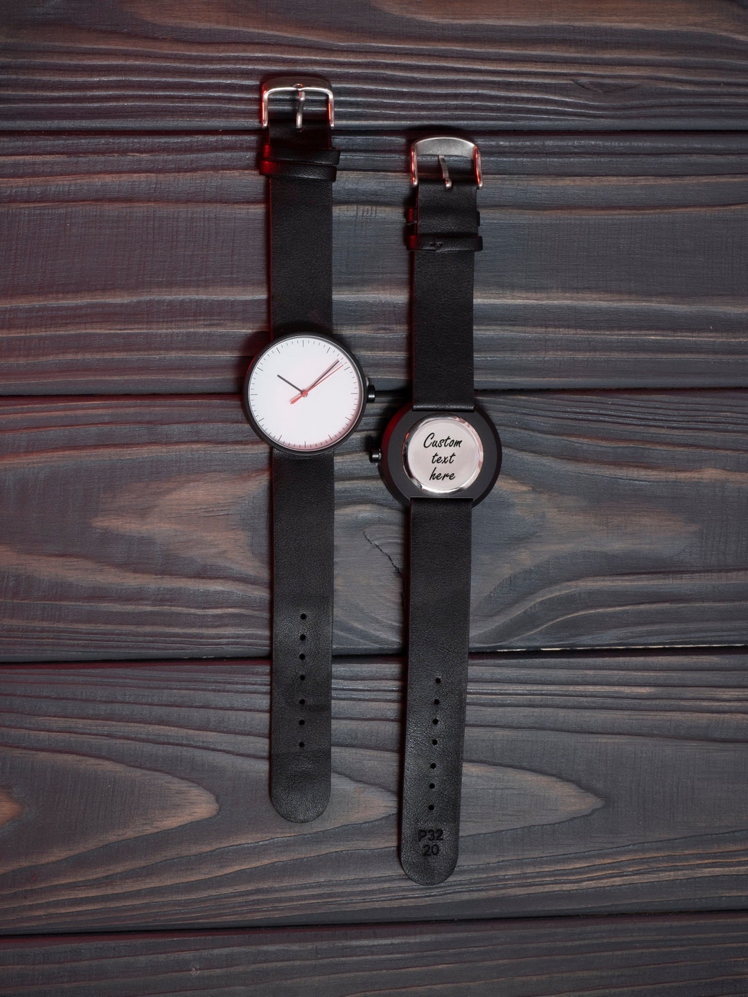 Personalized Minimalist Watch, Engraved Classic Watch, Engraved Watch ...