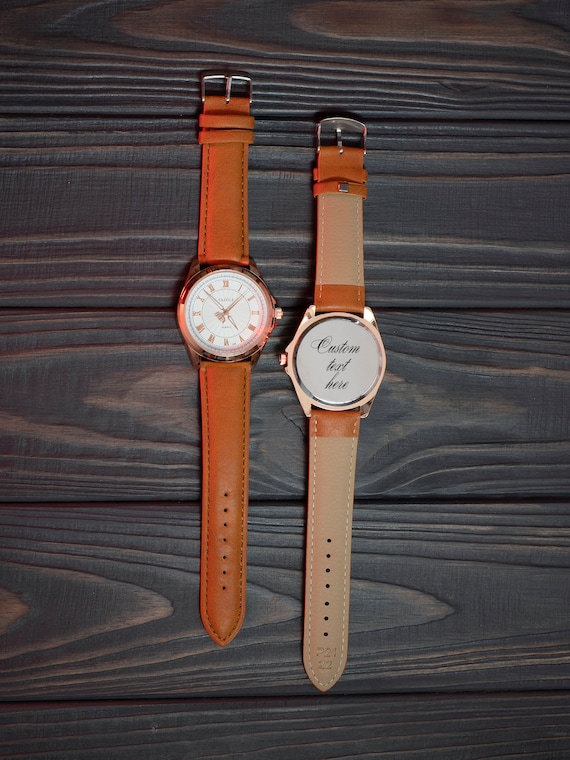 Personalized Minimalist Watch Engraved Classic Watch | Etsy