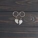 Heart Keychain for Couples Custom Couples Keychain Broken - Etsy