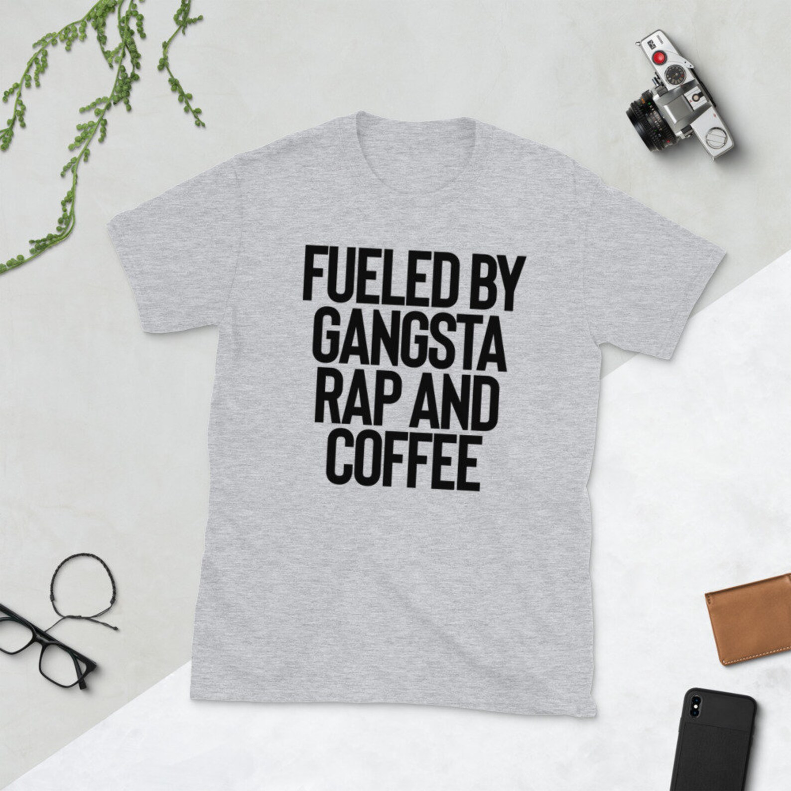 Fueled by Gangsta Rap and Coffee Shirt , Gangsta Rap Tshirt , Gangsta ...