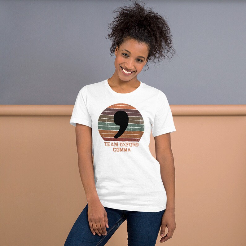 Team Oxford Comma Shirt , Oxford Comma T-shirt , Grammar Police Shirt ...