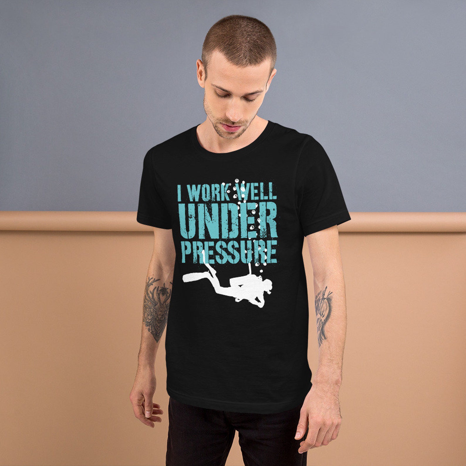 I Work Well Under Pressure Shirt , Scuba Diving Shirt , Diver Print ...