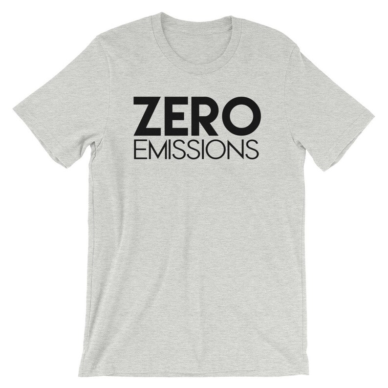 Zero Emissions T-shirt Unisex 0 Emission T Shirt EV Electromobile ...