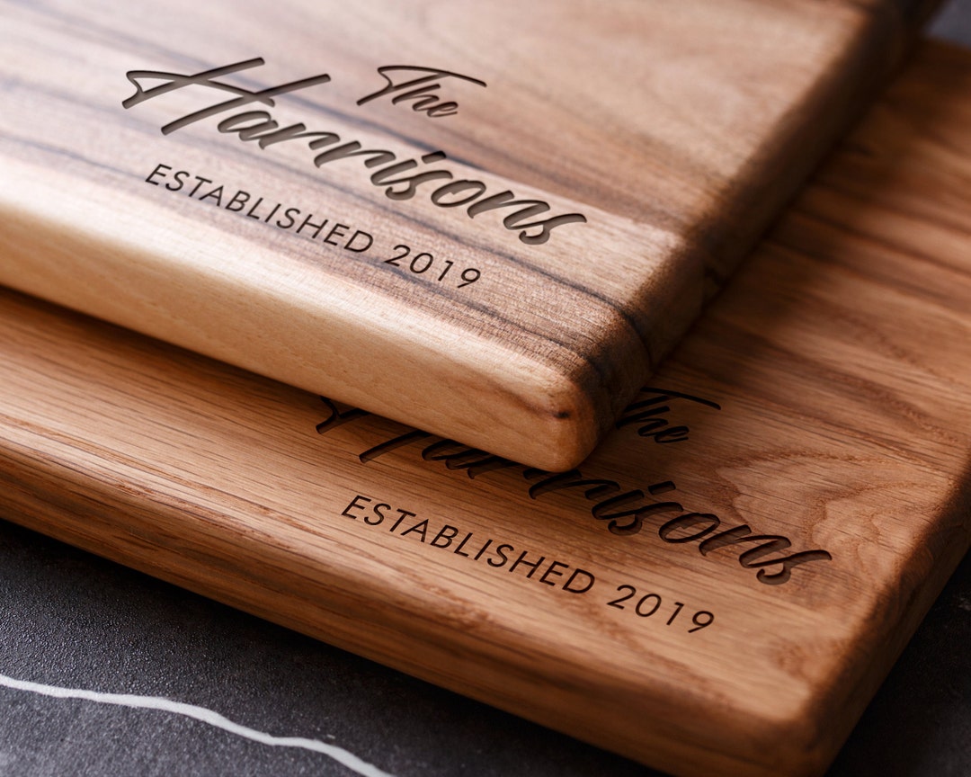 Custom Cutting Board Wooden Engraved Boardpersonalized - Etsy