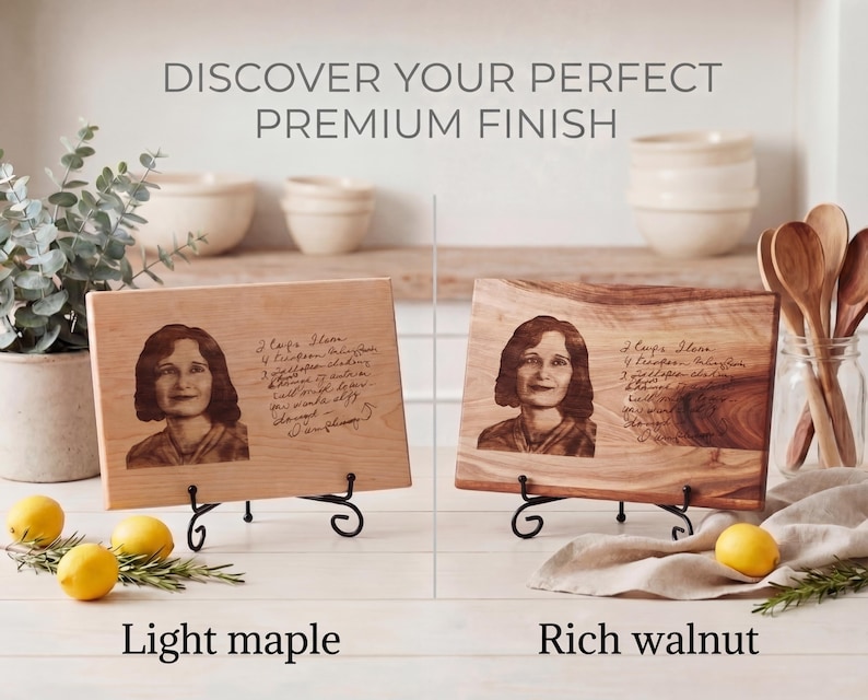 Personalized Recipe Cutting Board | Custom Walnut Engraved Kitchen ...