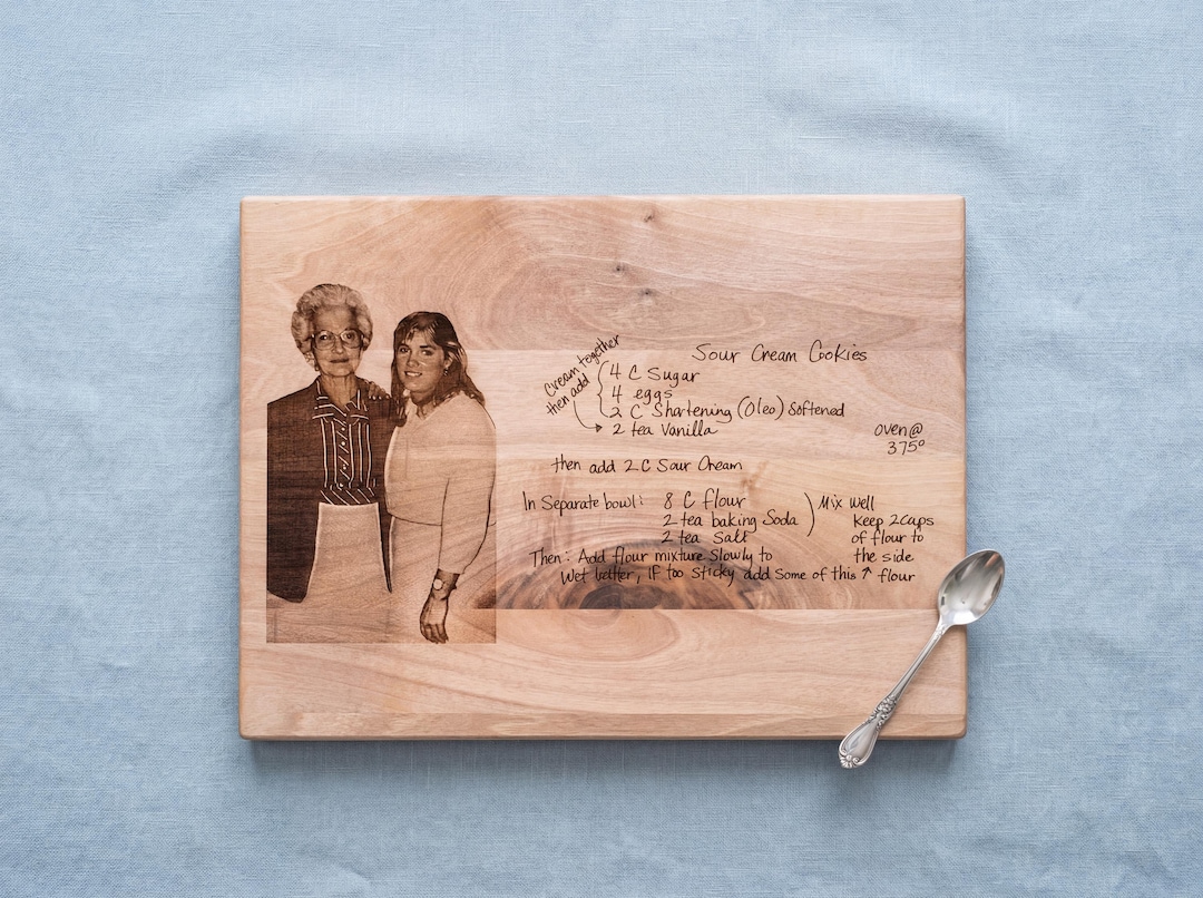 Personalized Recipe Cutting Board | Custom Walnut Engraved Kitchen ...