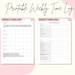 Pink Marble Weekly Time Log Printable Time Sheets for Employees Work ...