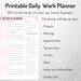 Daily and Weeky Work Planner Bundle Daily Planner Work Organizer ...