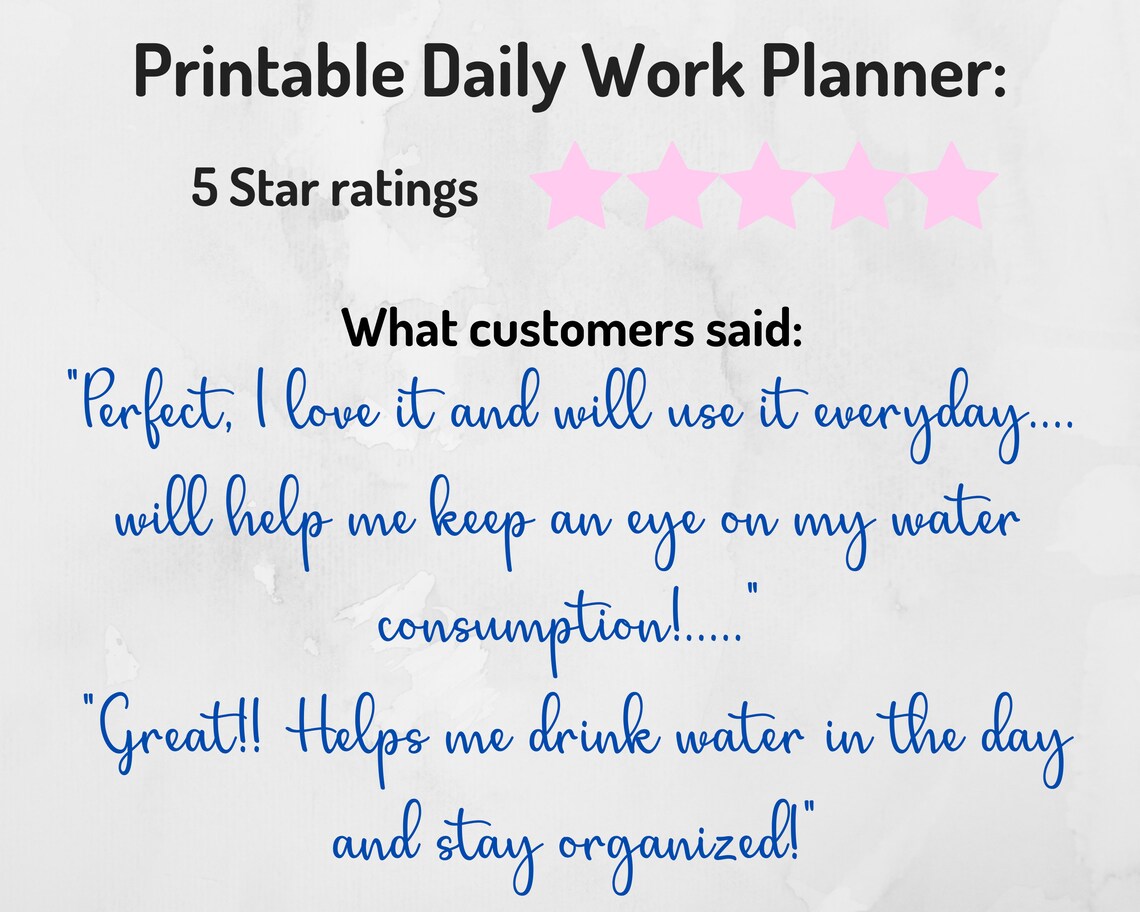 Daily Work Planner Daily Agenda Work Organizer Job Planner - Etsy