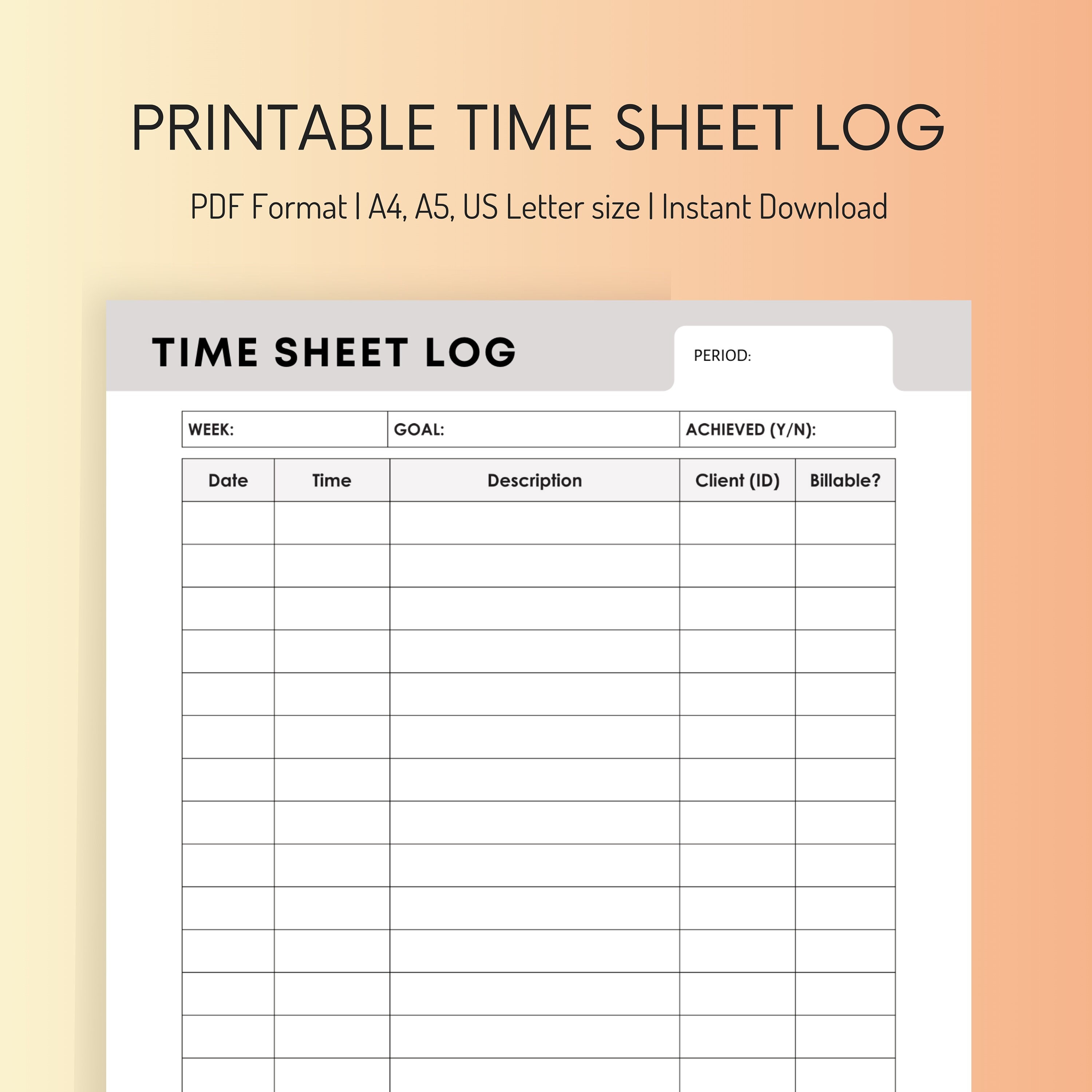Free Printable Time Cards Sheets