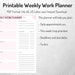 Daily and Weeky Work Planner Bundle Daily Planner Work Organizer ...
