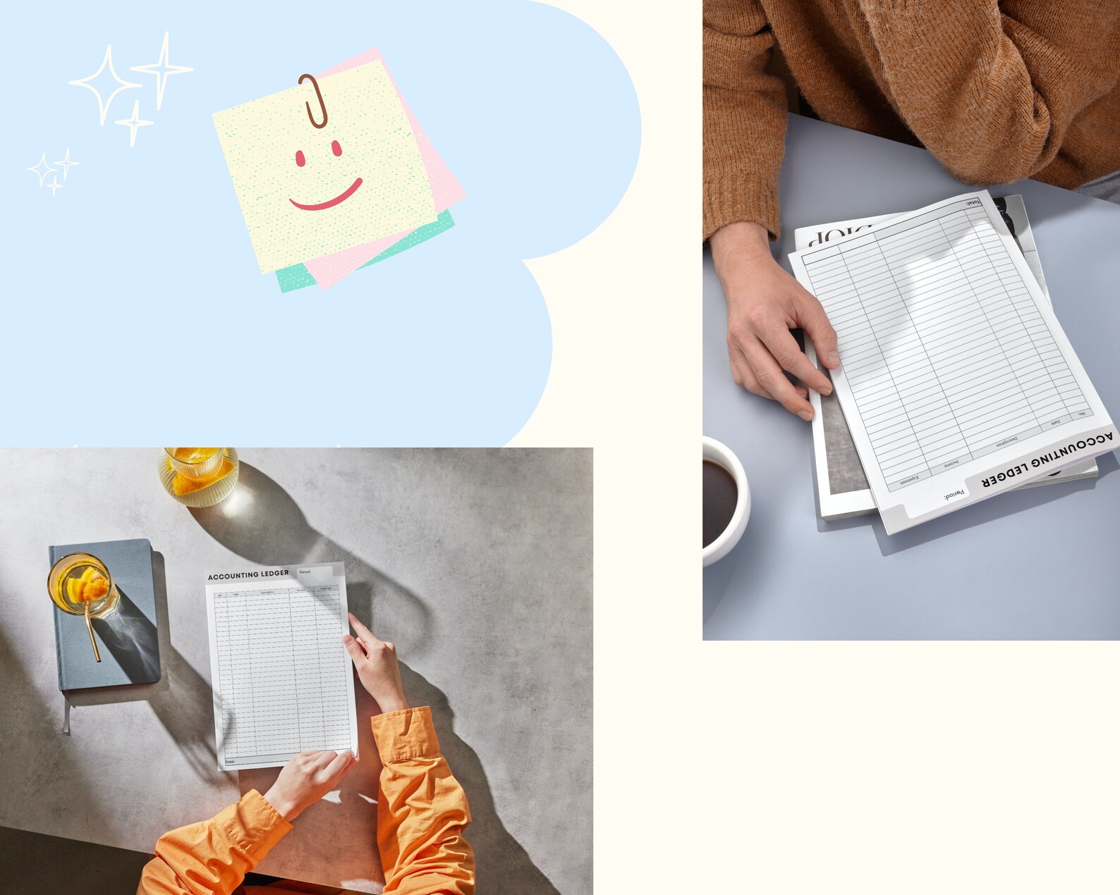 Printable Accounting Ledger Bookkeeping Journal For Small Businesses