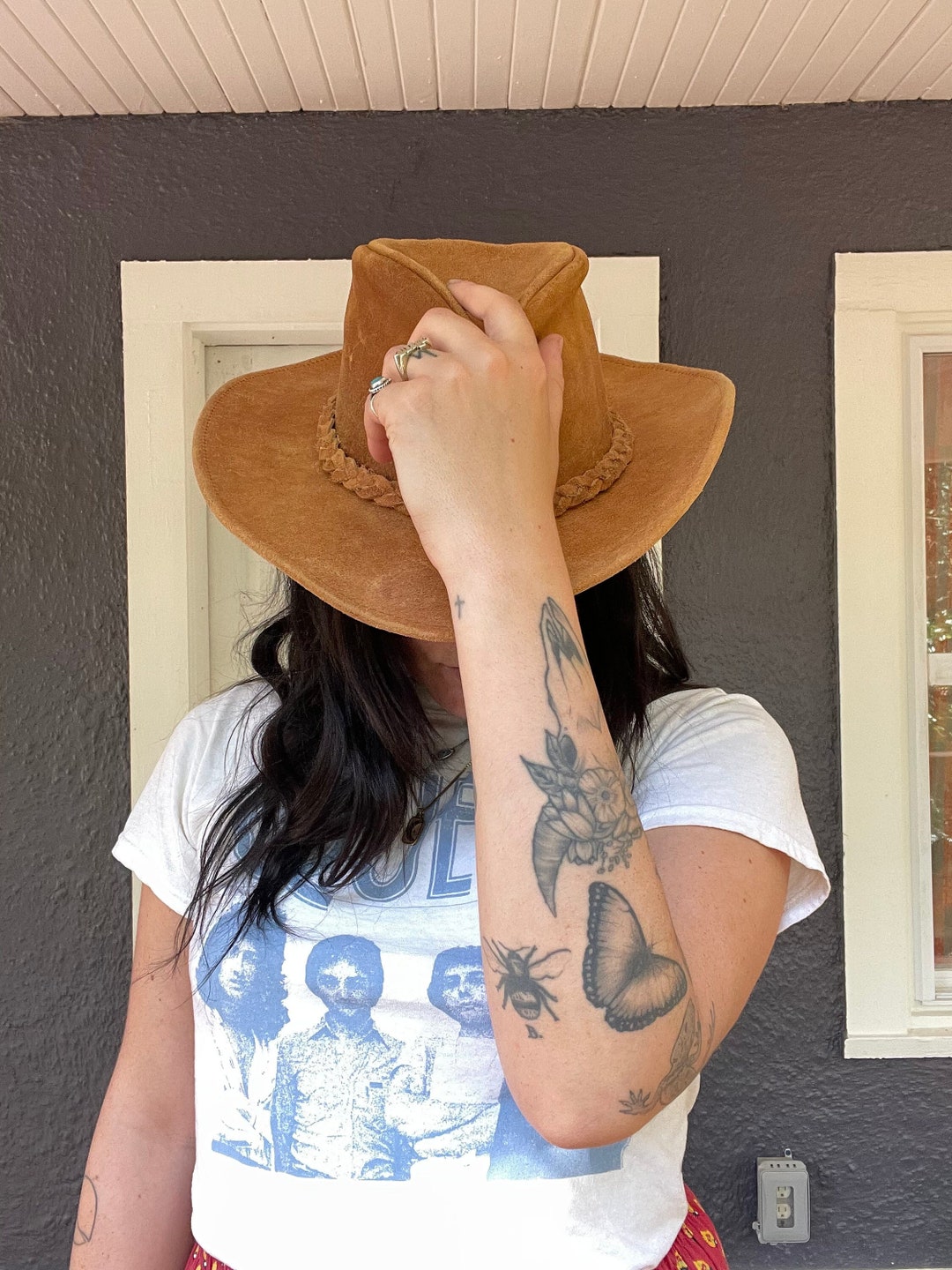 Heritage Hat Co Western Leather Indiana Jones Hat - Etsy