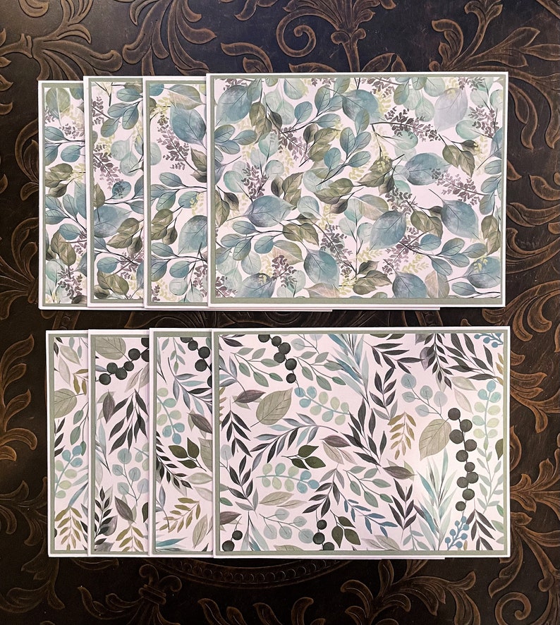 Beautiful Set of Handmade Floral Note Cards. Set of 8 Colorful - Etsy