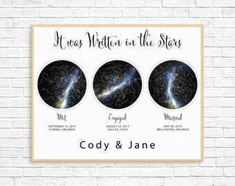 Star map | Etsy