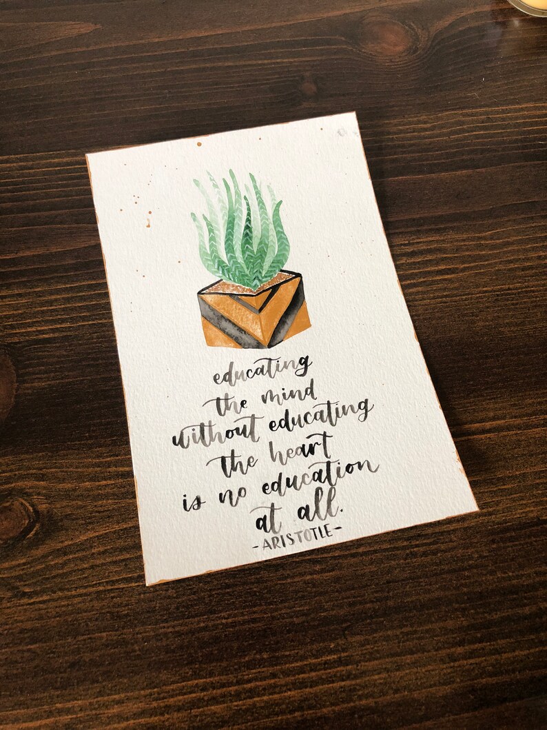 Watercolor Cactus With Customizable Quote - Etsy